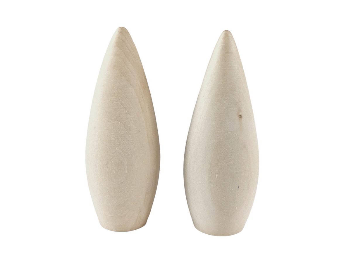 Wood Cones (Icicles), Unfinished for DIY Toys and Crafting – Playspire LLC