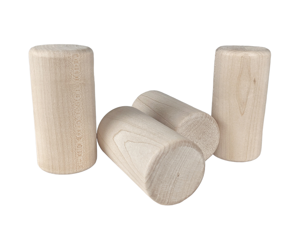 Solid Maple Wood Dowel - 1.5 inches wide x 3.25 inches tall – Playspire LLC