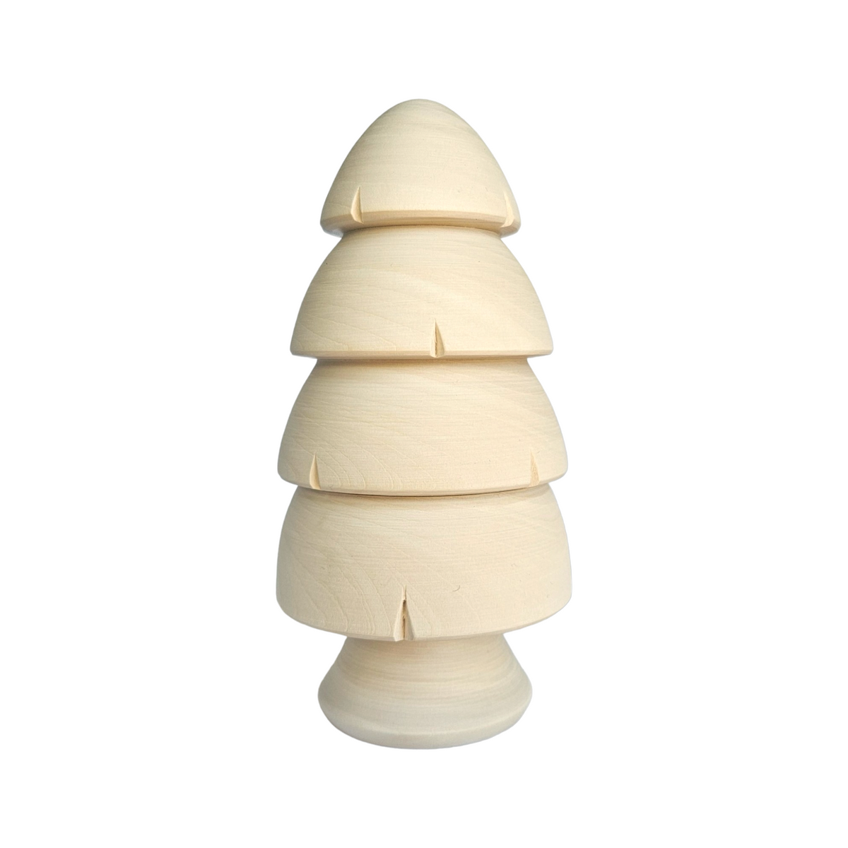 Unfinished Carved Wooden Fir Tree for Crafts & DIY Toys – Playspire LLC