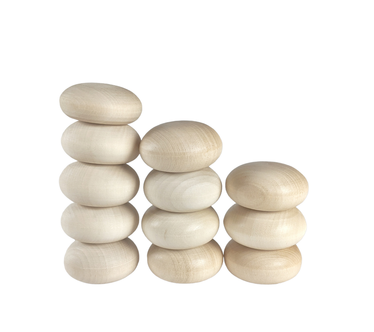 Mini Wooden Pebbles, Unfinished for Crafting & DIY Toys – Playspire LLC