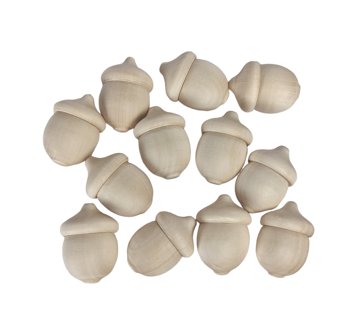 Mini Wooden Acorns, Unfinished for Crafting – Playspire LLC