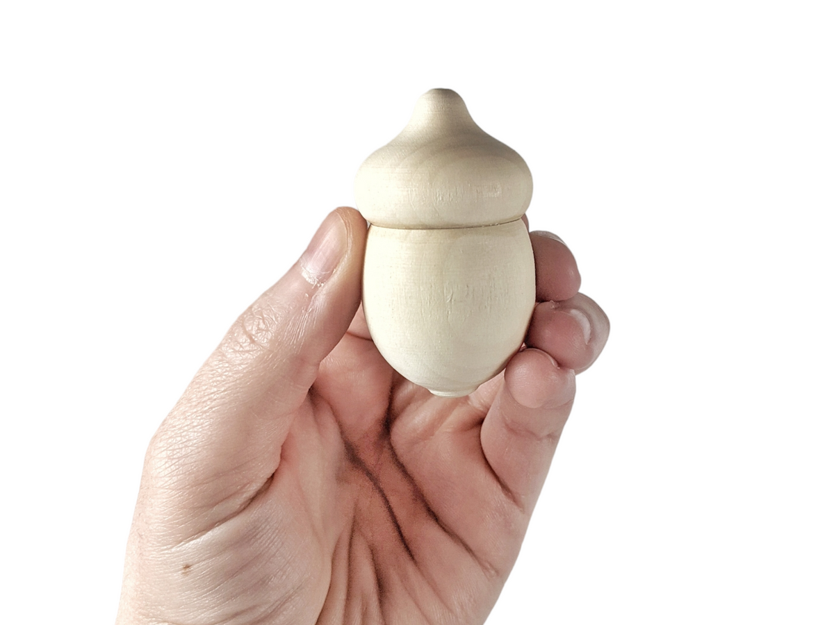Wood Acorns, Large, Unfinished for Craft Projects & DIY Toys ...